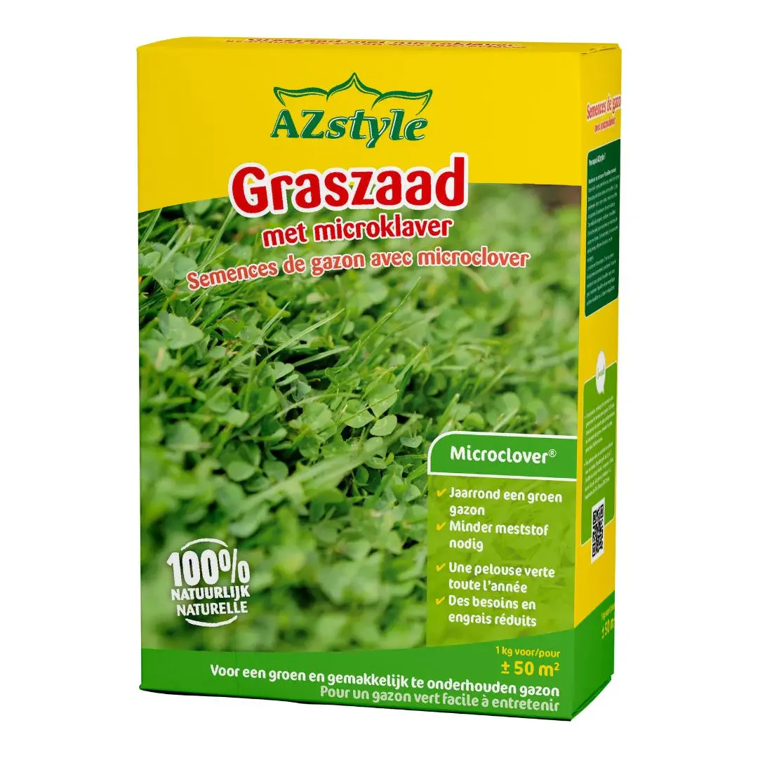 Ecostyle Graszaad met microklaver 1kg - Tuincentrum GroenRijk Den Bosch