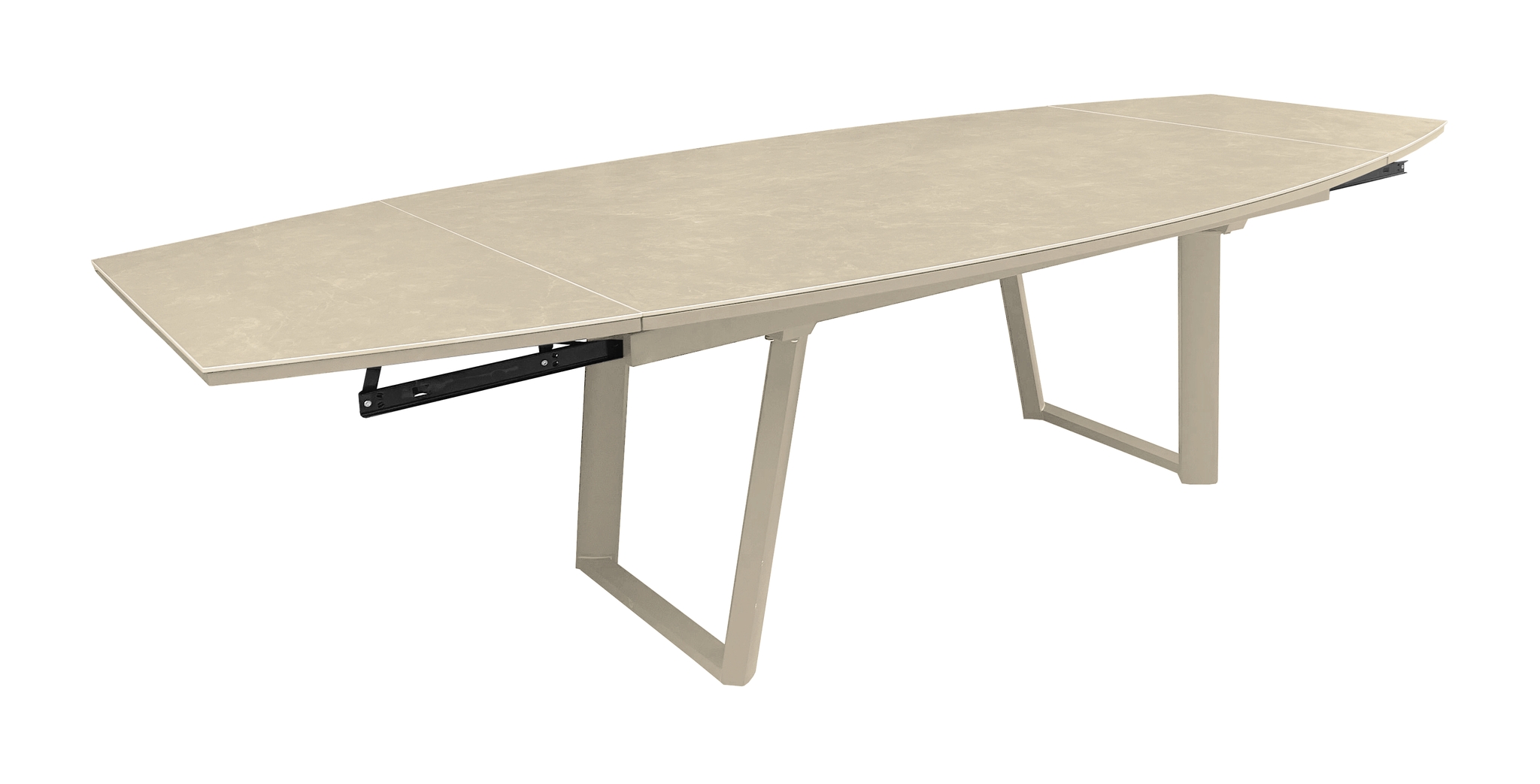 Vita Manta tafel Uitschuifbaar 180 x 110 tot 280 x 110 Creme / Creme ...
